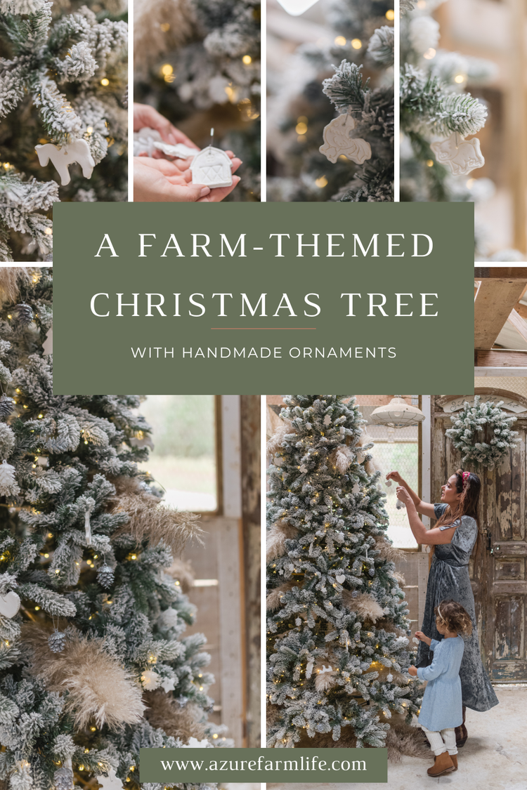 A Farm-Themed Christmas Tree With Handmade Ornaments