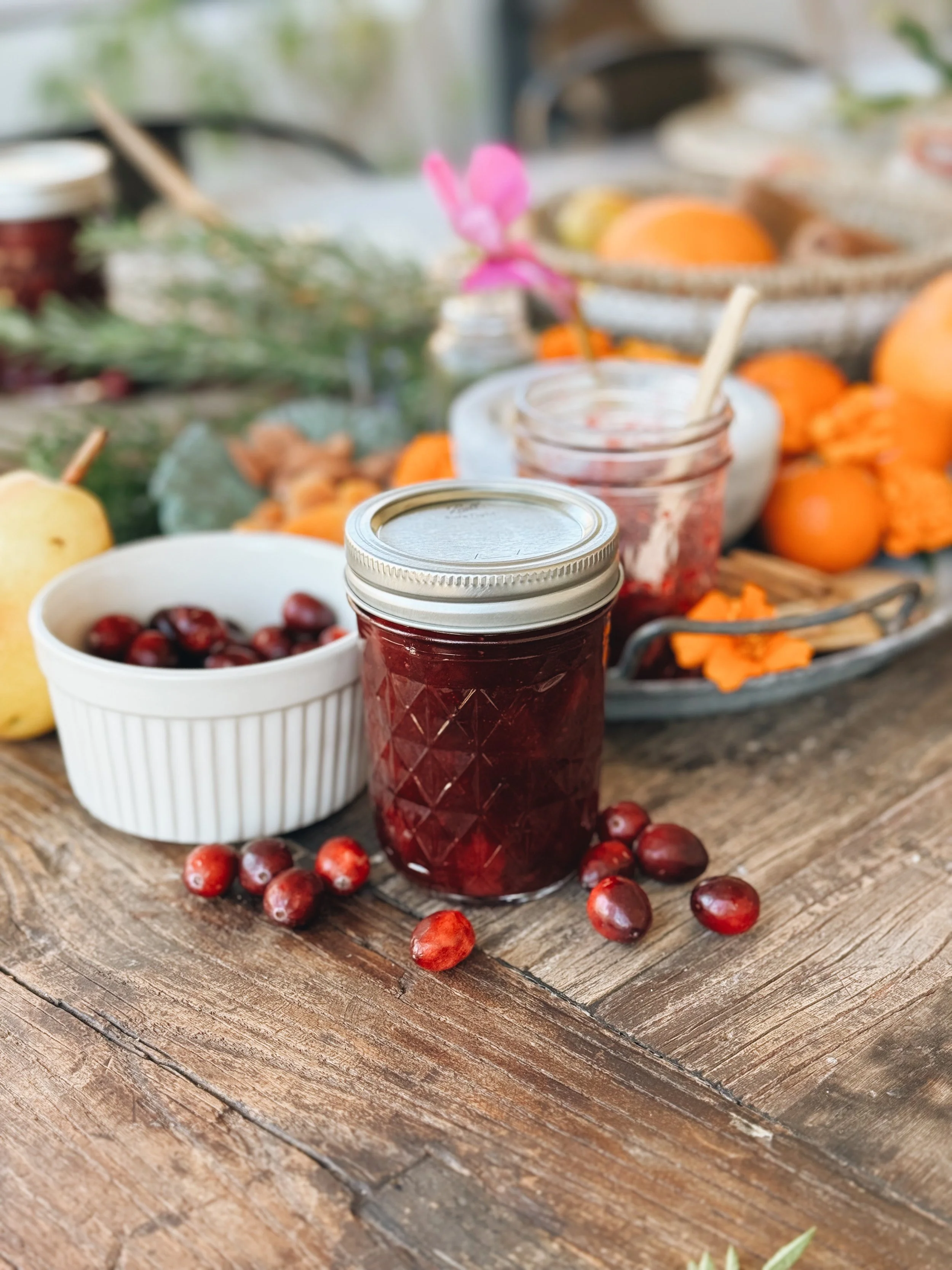 Cranberry Orange Pear Jam - A Celebration Of The Holiday Season - Azure ...