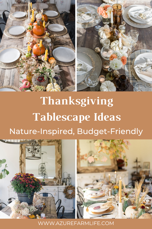 Thanksgiving Table Decorating Ideas Using Natural & Foraged Items