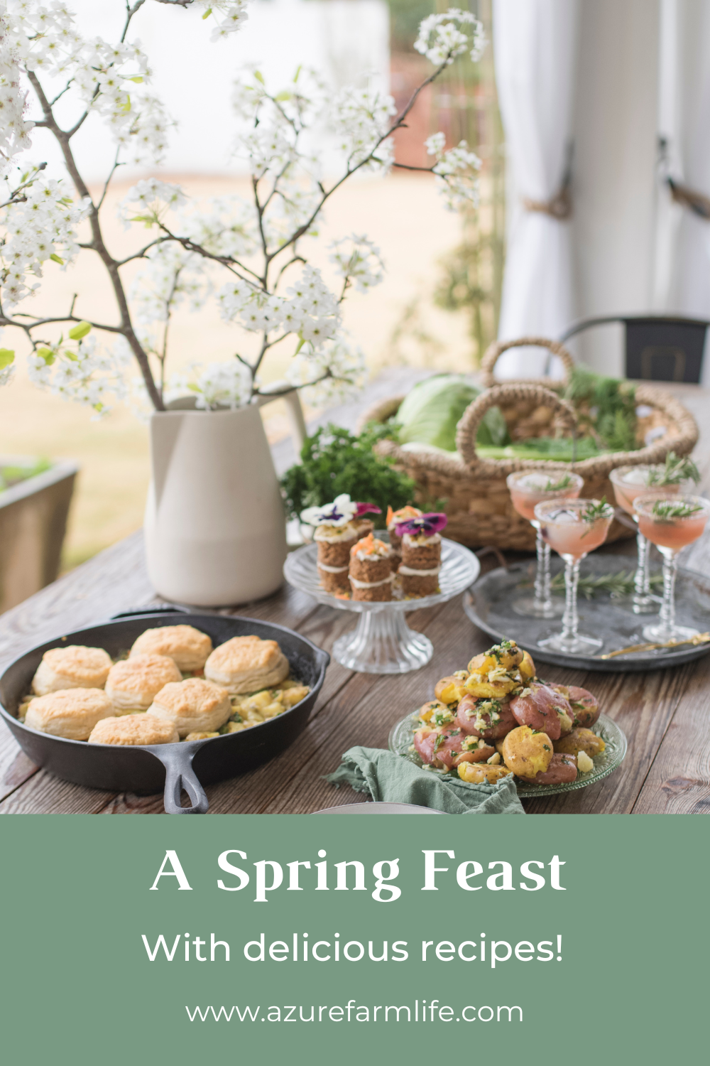 A Spring Skillet Pot Pie With The Season's Harvest