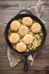 A Spring Skillet Pot Pie With The Season's Harvest