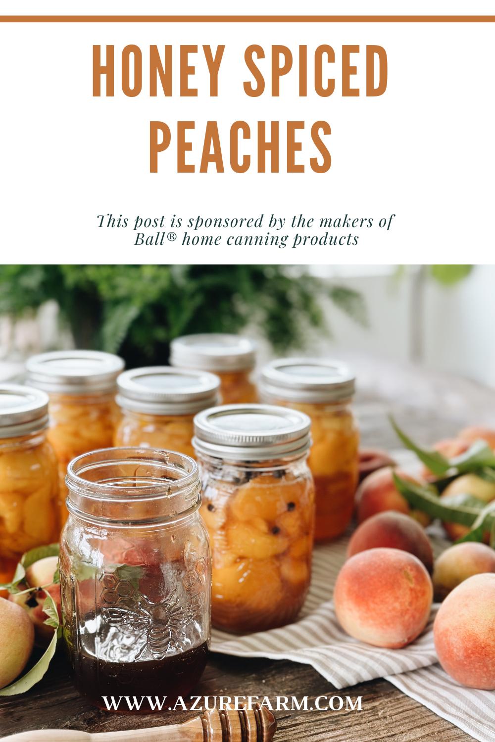 A Honey-spiced Peaches Canning Recipe - Azure Farm