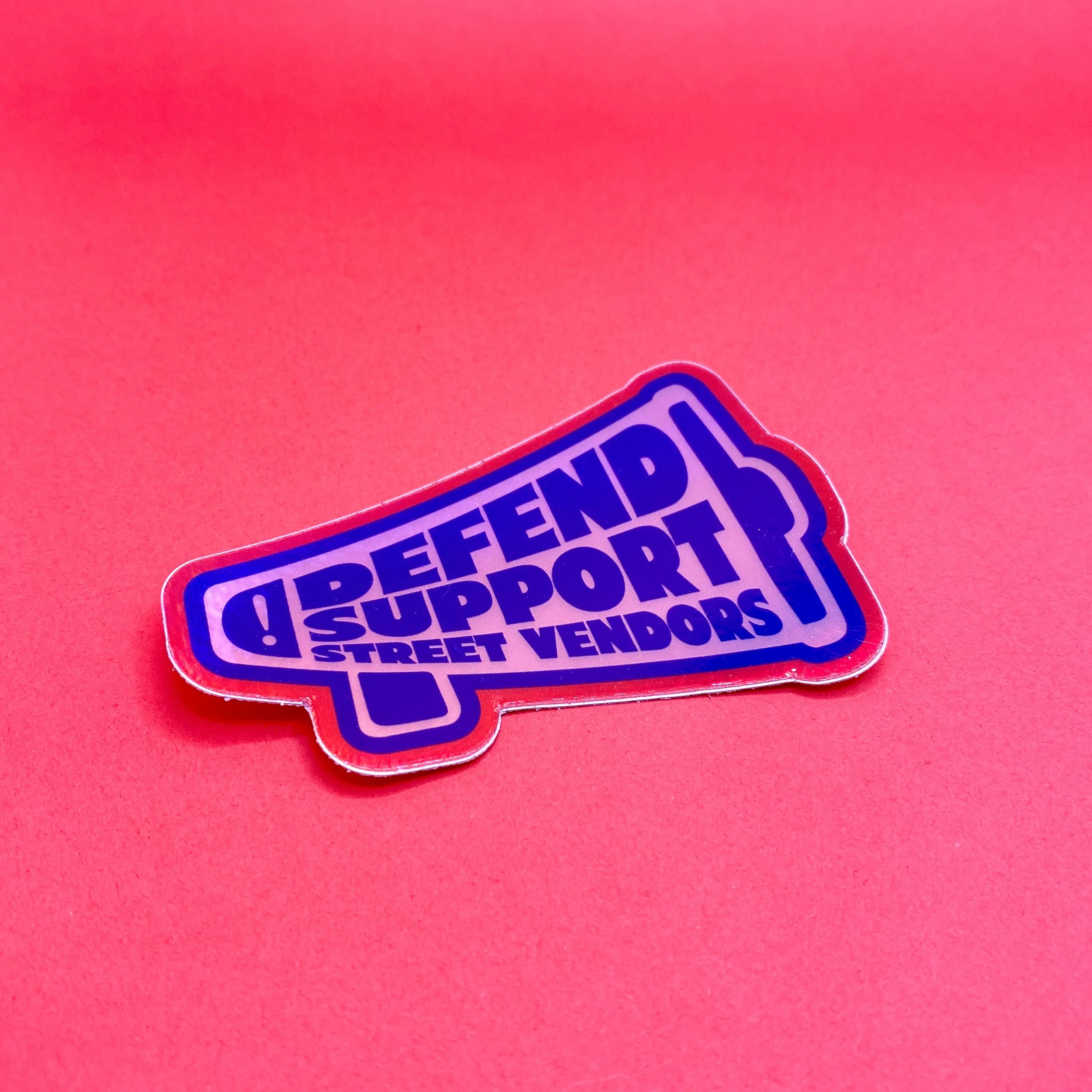 Holographic Street Vendors Vinyl Sticker — Chingona Vida