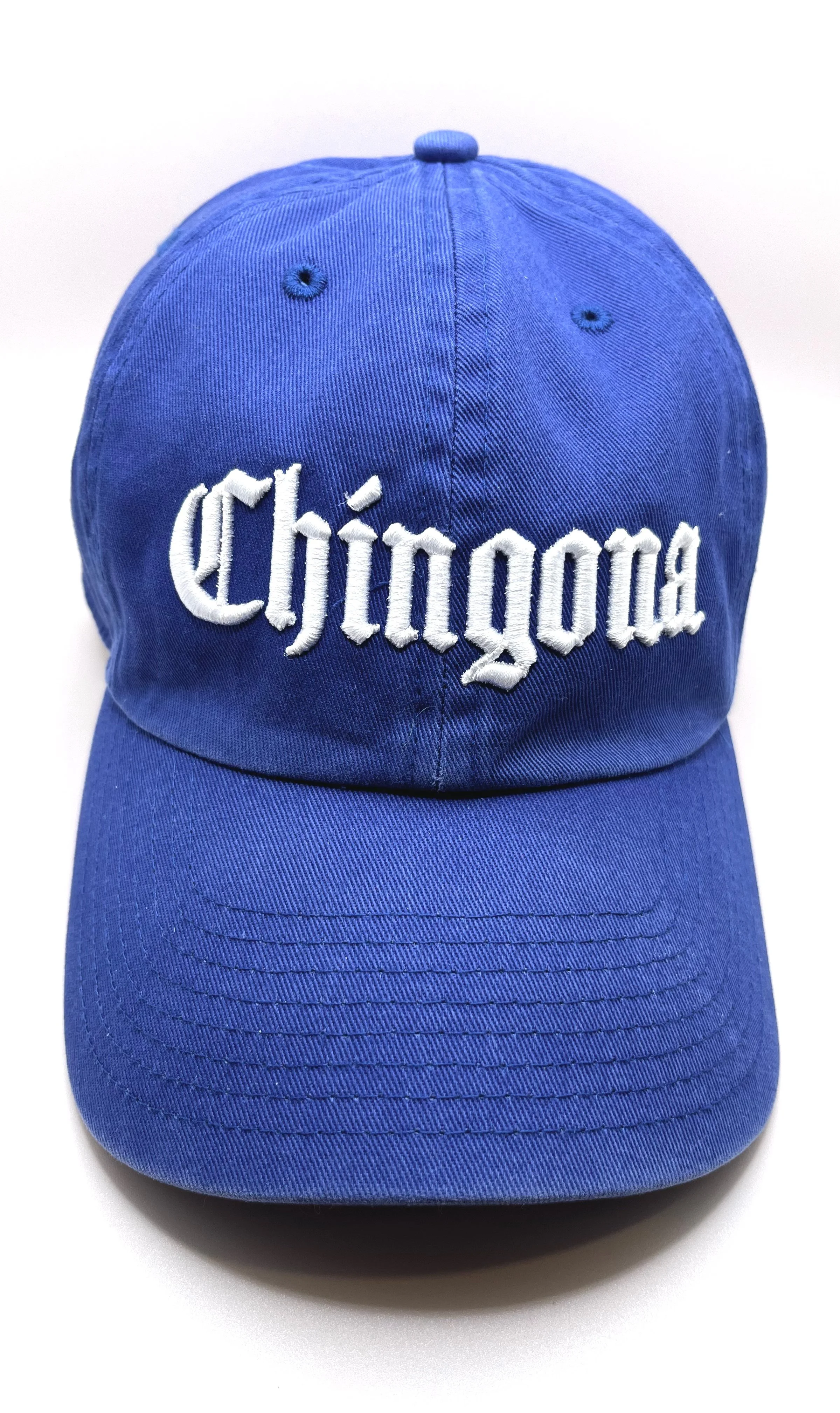 Chingona Denim Hat with Black Embroidery — Chingona Vida