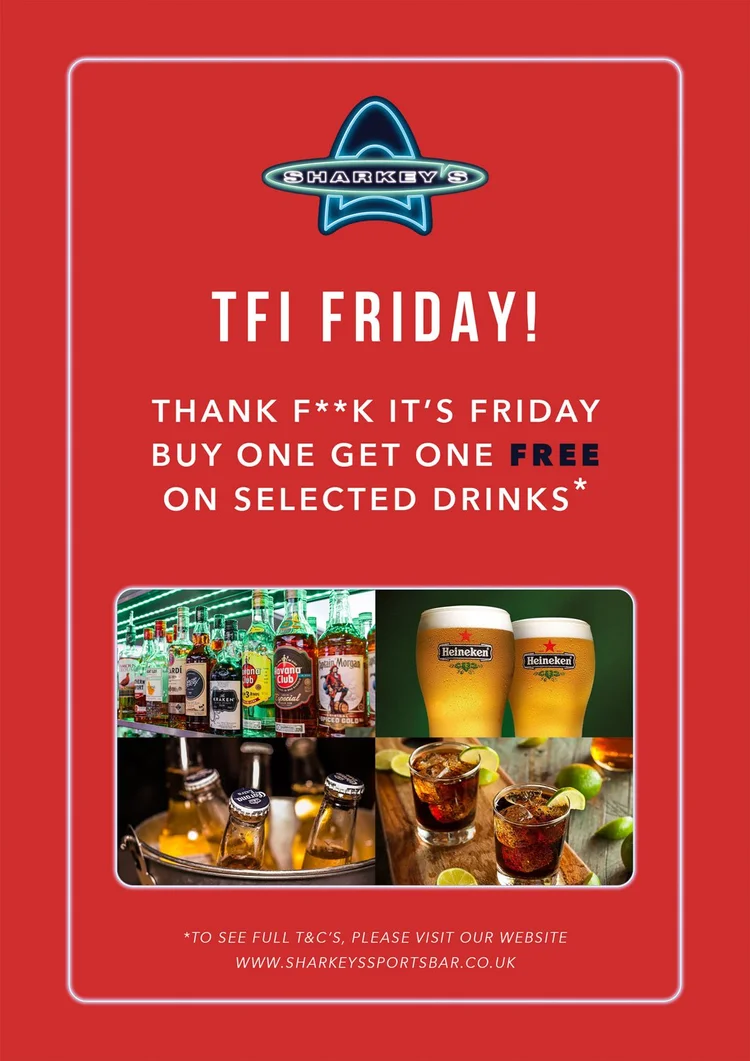 Deals & Offers — Sharkeys Sports Bar