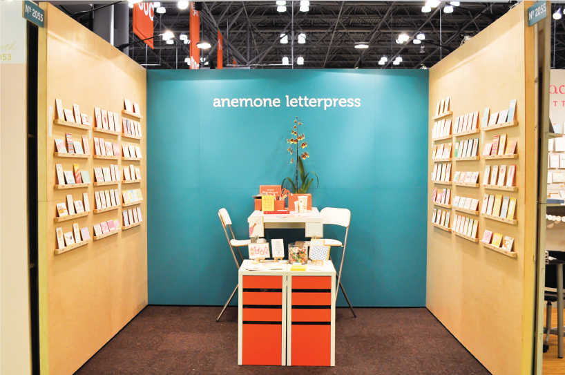 Tradeshow Booth Inspiration: Anemone Letterpress — Sell Wholesale ...