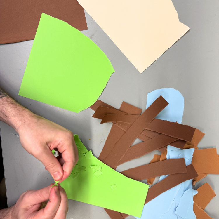 The Unexpected Stress Relief of Ripping Paper- An Art Therapist's Tip