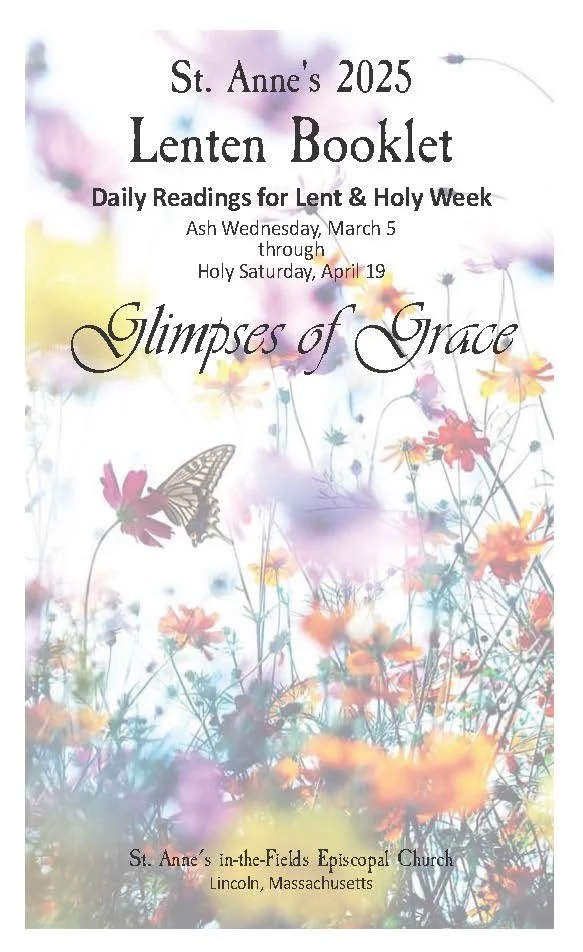 2025 Lenten Booklet: "Glimpses of Grace" — St. Anne’s in-the-Fields ...