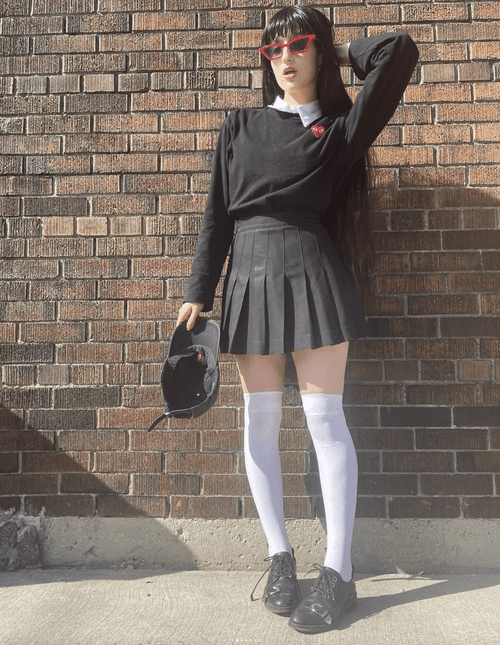 How To Wear Thigh Highs (Outfit Inspiration) — Sarah Freia