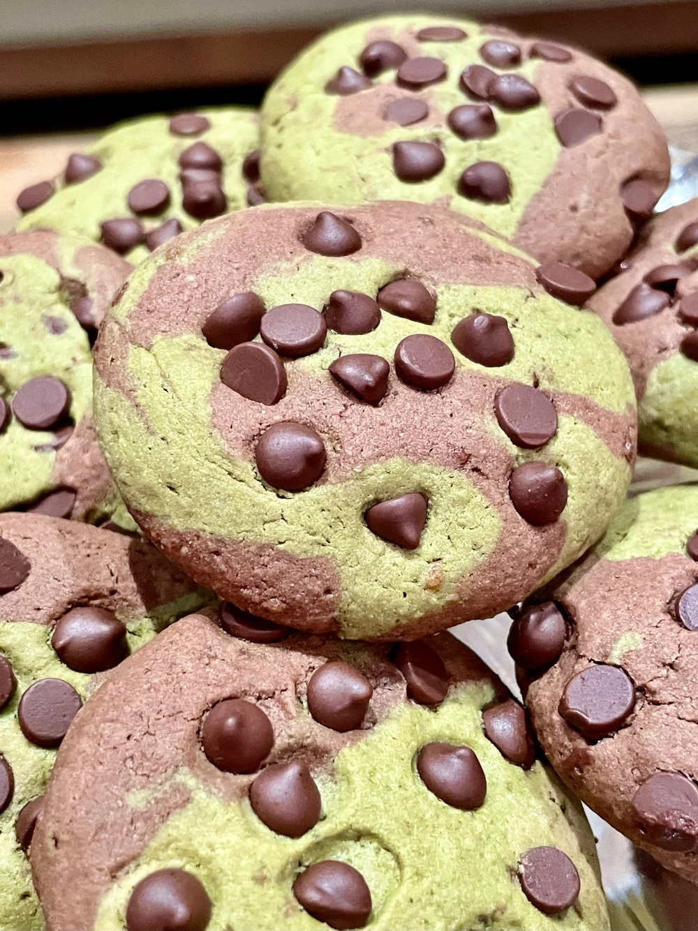 Matcha Fudge Chocolate Chip Marble Cookies Recipe (+ Gluten Free Option ...
