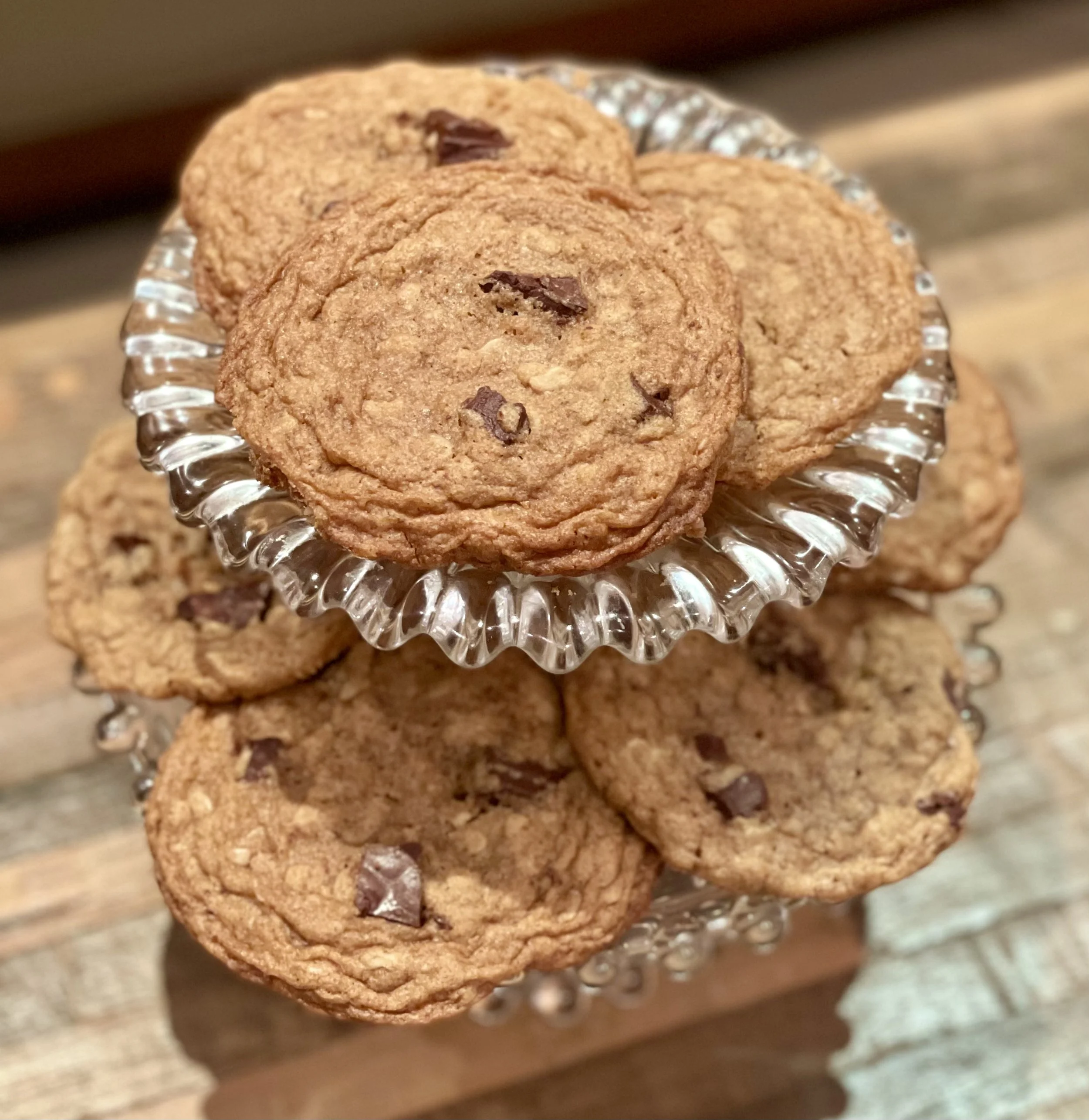 Vegan Dark Chocolate Oatmeal Molasses Cookies (+ Gluten Free Option ...