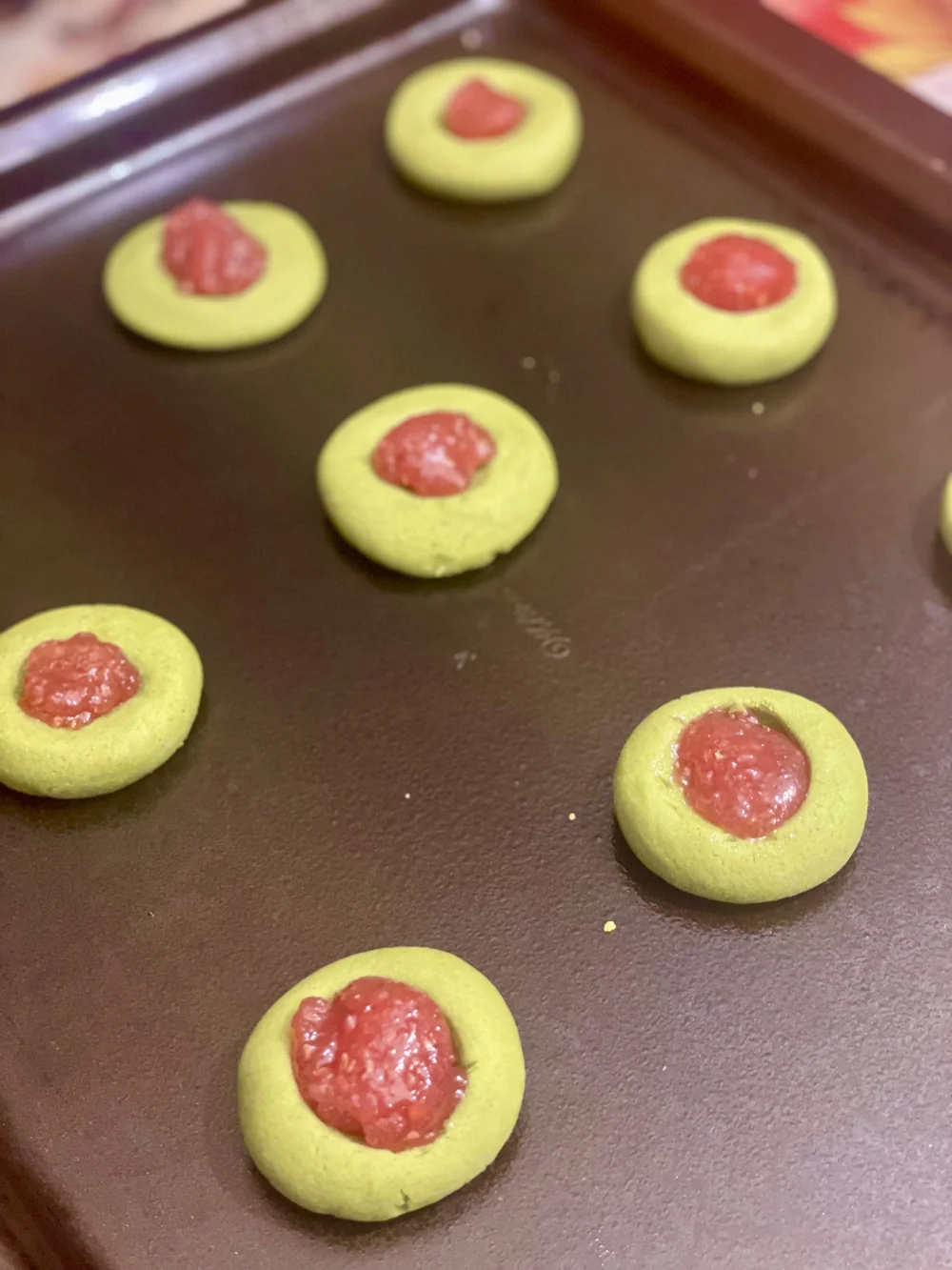 Matcha Raspberry Jam Thumbprint Cookies (+Gluten Free Option) — Sarah Freia