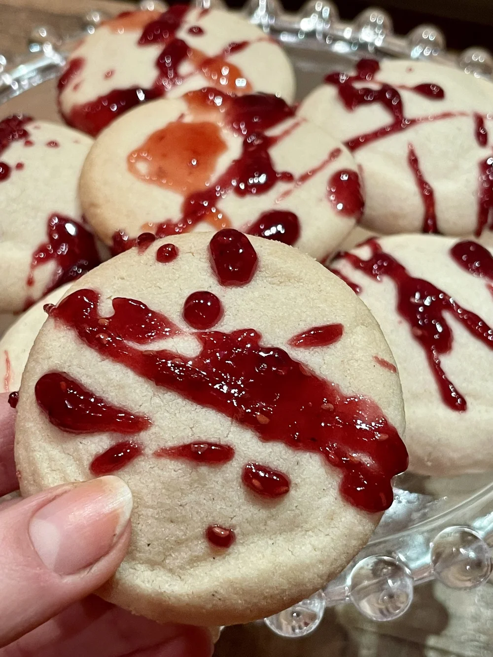 Halloween Blood Splatter Shortbread Cookies (+ Gluten Free Option ...