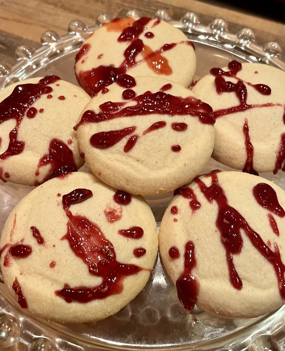 Halloween Blood Splatter Shortbread Cookies (+ Gluten Free Option ...
