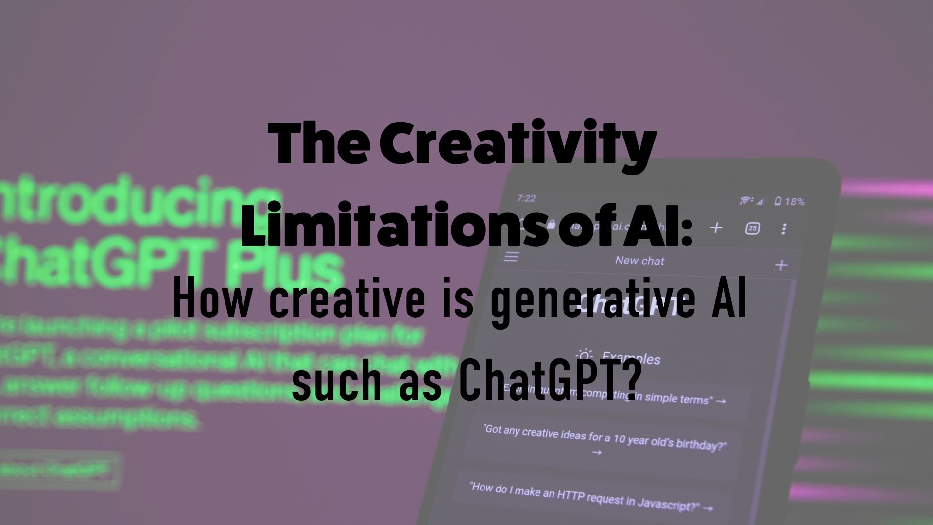 The Creativity Limitations of AI: How creative is generative AI such as ... The Creativity Limitations of AI: How creative is generative AI such as ...