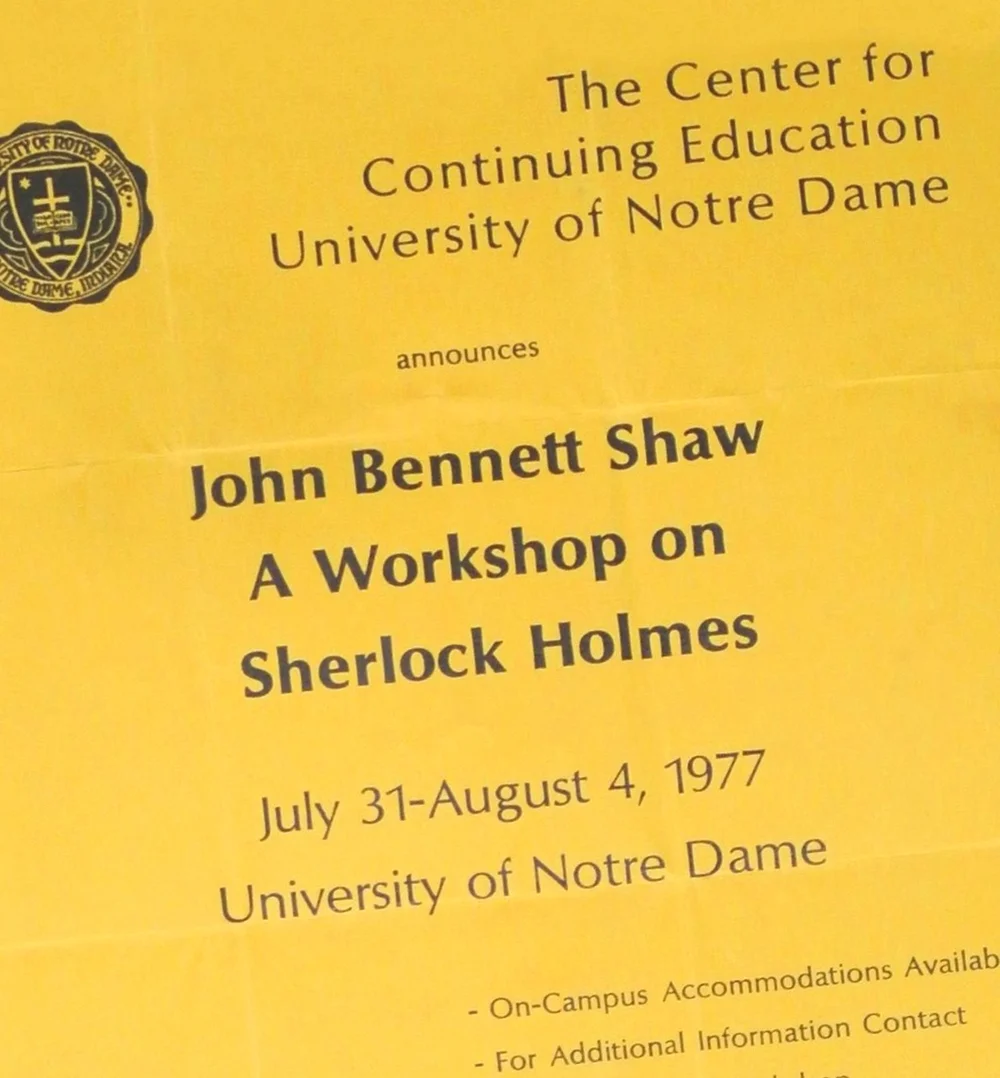 Sherlock Holmes Workshops: 1977 - 1993 — John Bennett Shaw