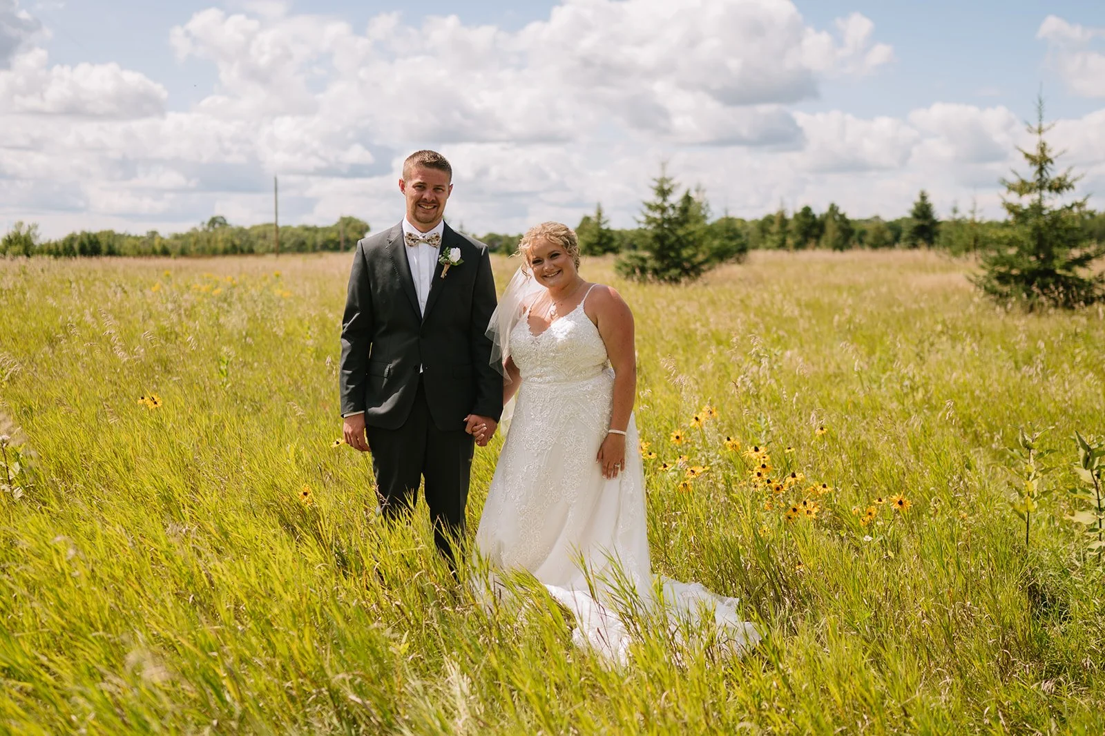 A Wildflower Field Wedding Backdrop in Minnesota — Adler Ranch