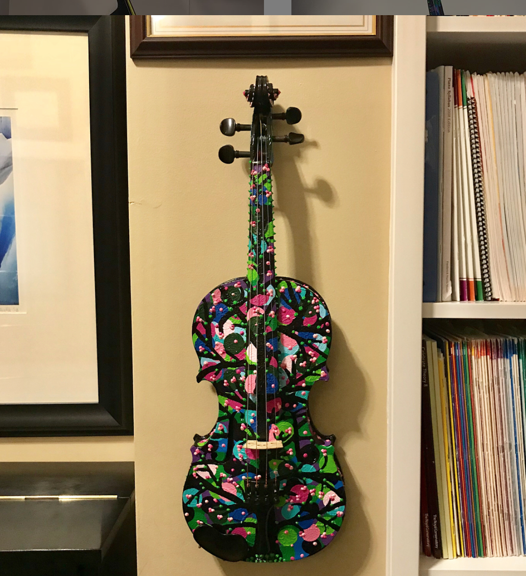 Wendy Hatala Foley's Painted Musical Instruments — Foley Music and Arts