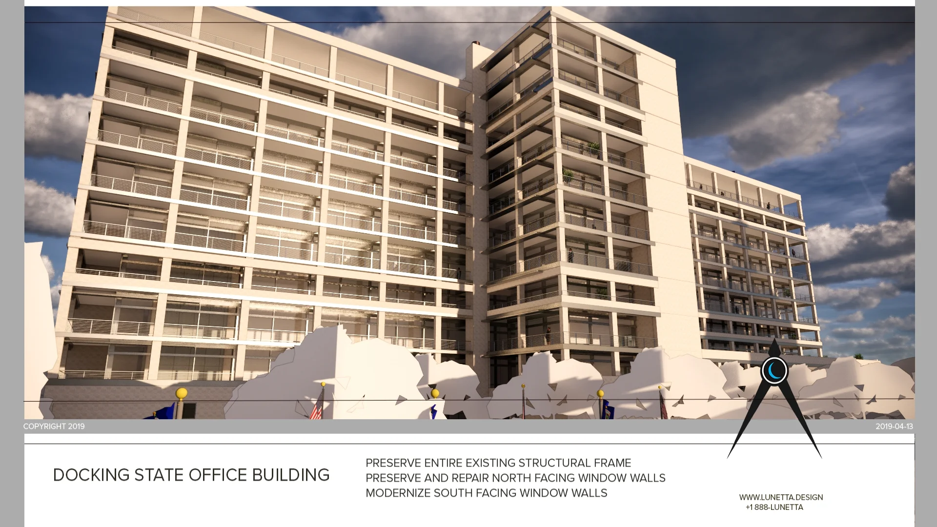New Design for Docking State Office Building — lunetta.design