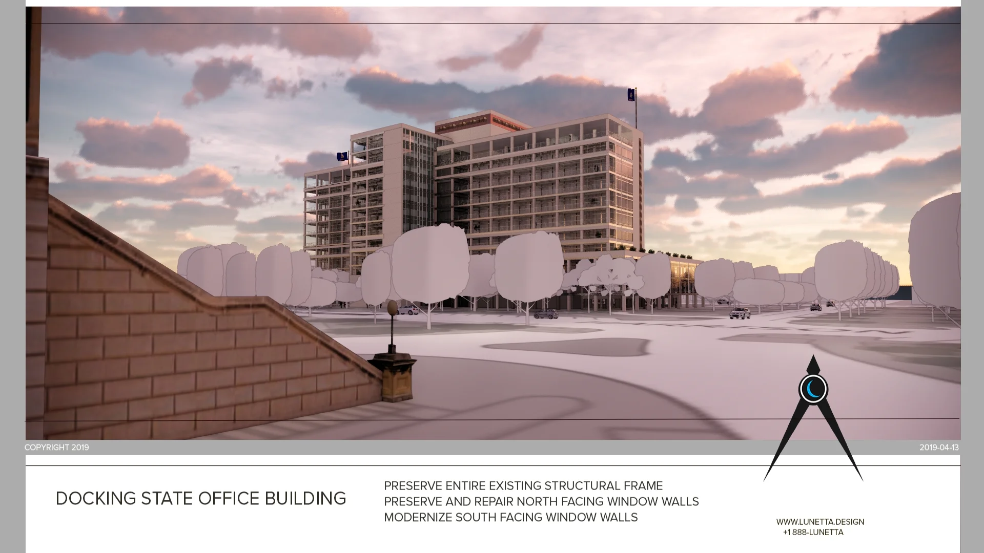 New Design for Docking State Office Building — lunetta.design