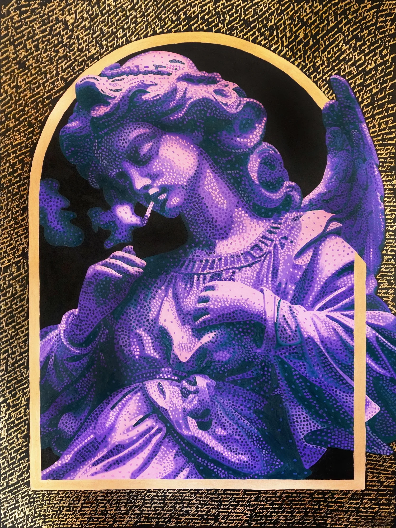 smoking angel — Camila Hojas