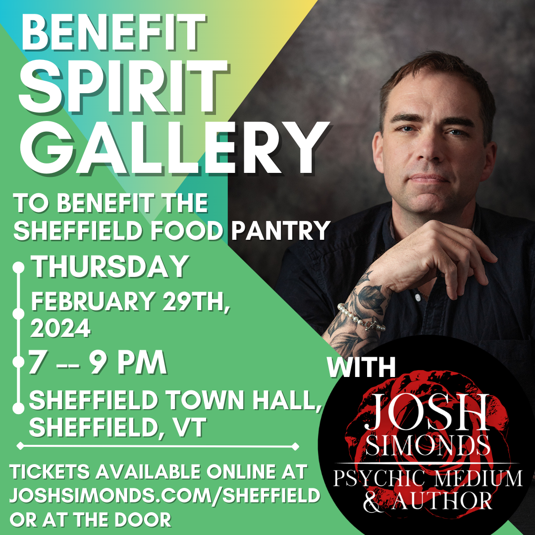 "An Evening with Spirit" to Benefit the Sheffield Food Pantry! — Josh ...