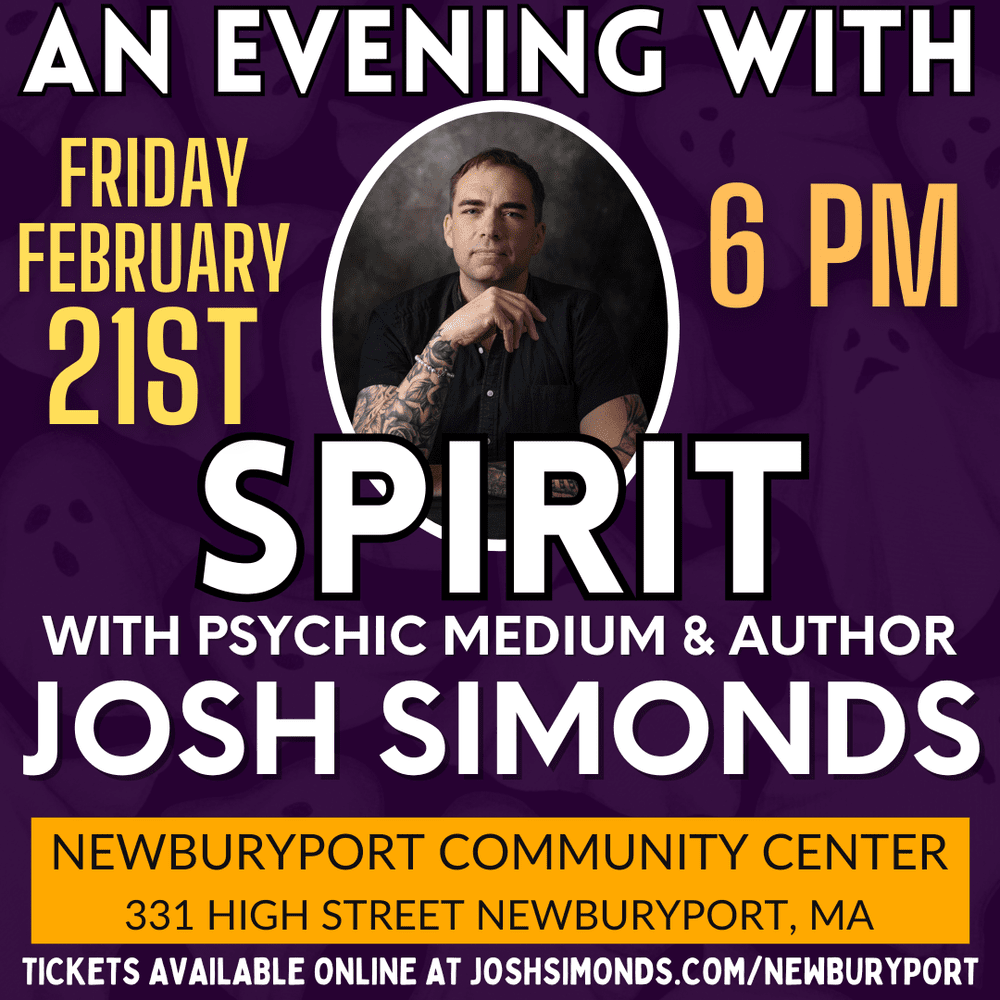 "An Evening with Spirit" at the Newburyport Community Center! — Josh Simonds Psychic Medium & Author