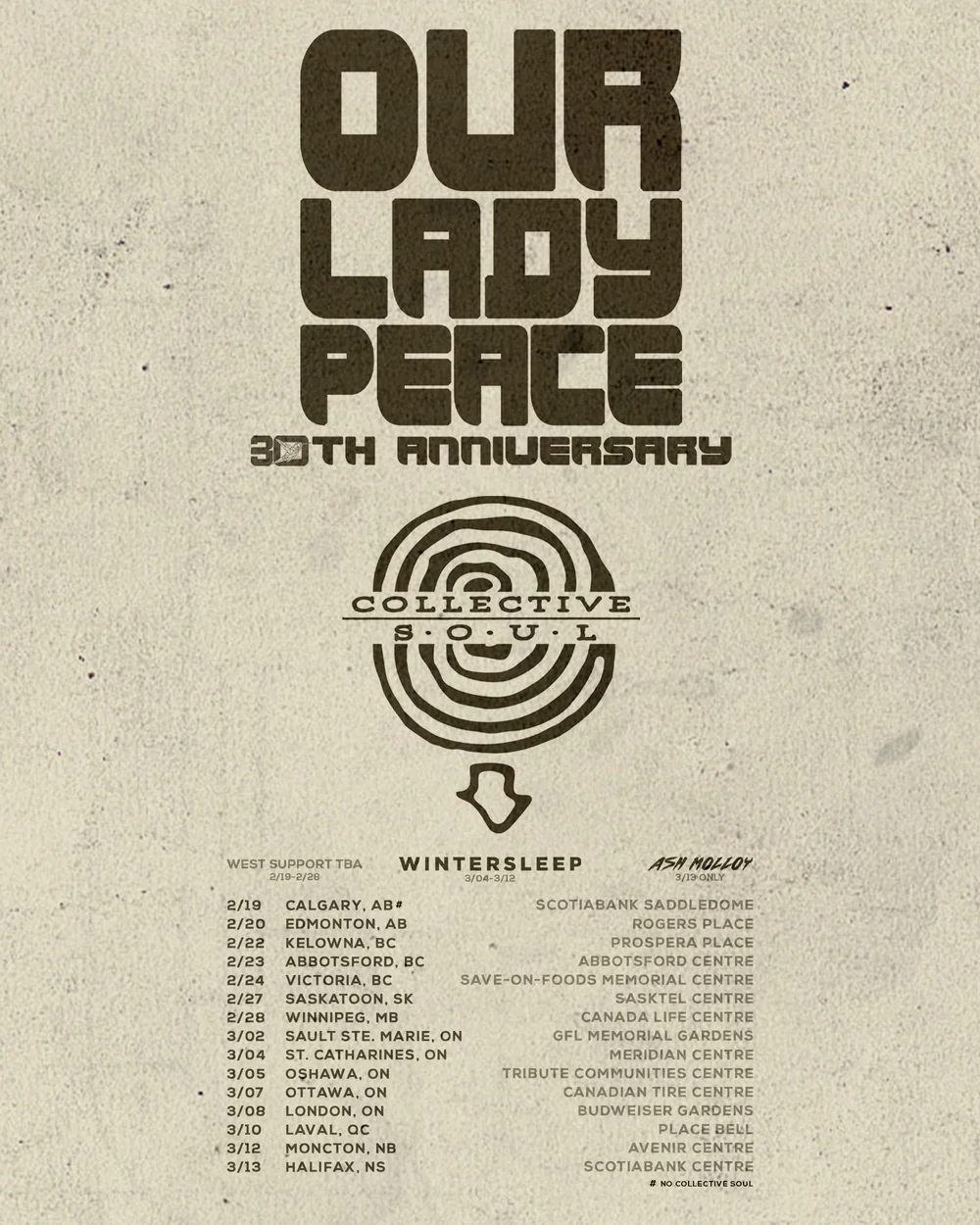 OLP30 Tour w/Collective Soul — Our Lady Peace