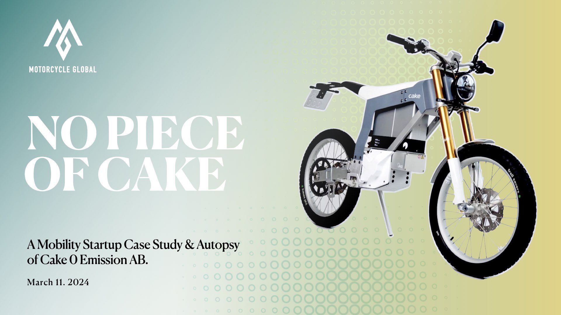 Cake : An EV Motorcycle Case Study — Motorcycle Global
