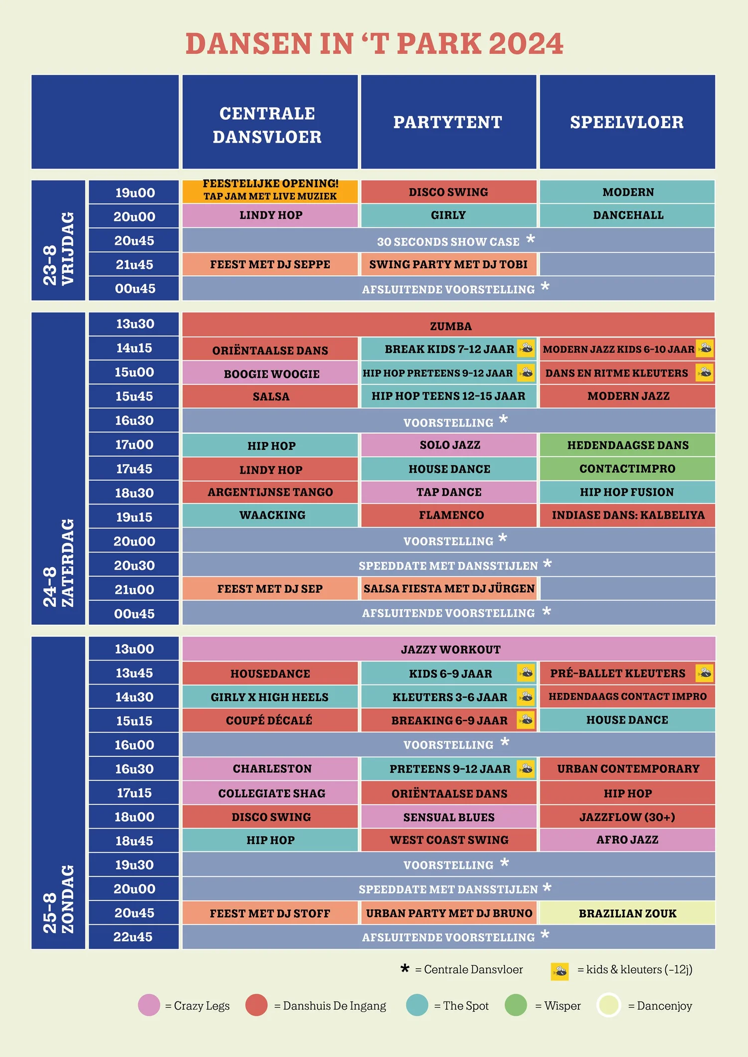 Programma — Dansen in 't Park