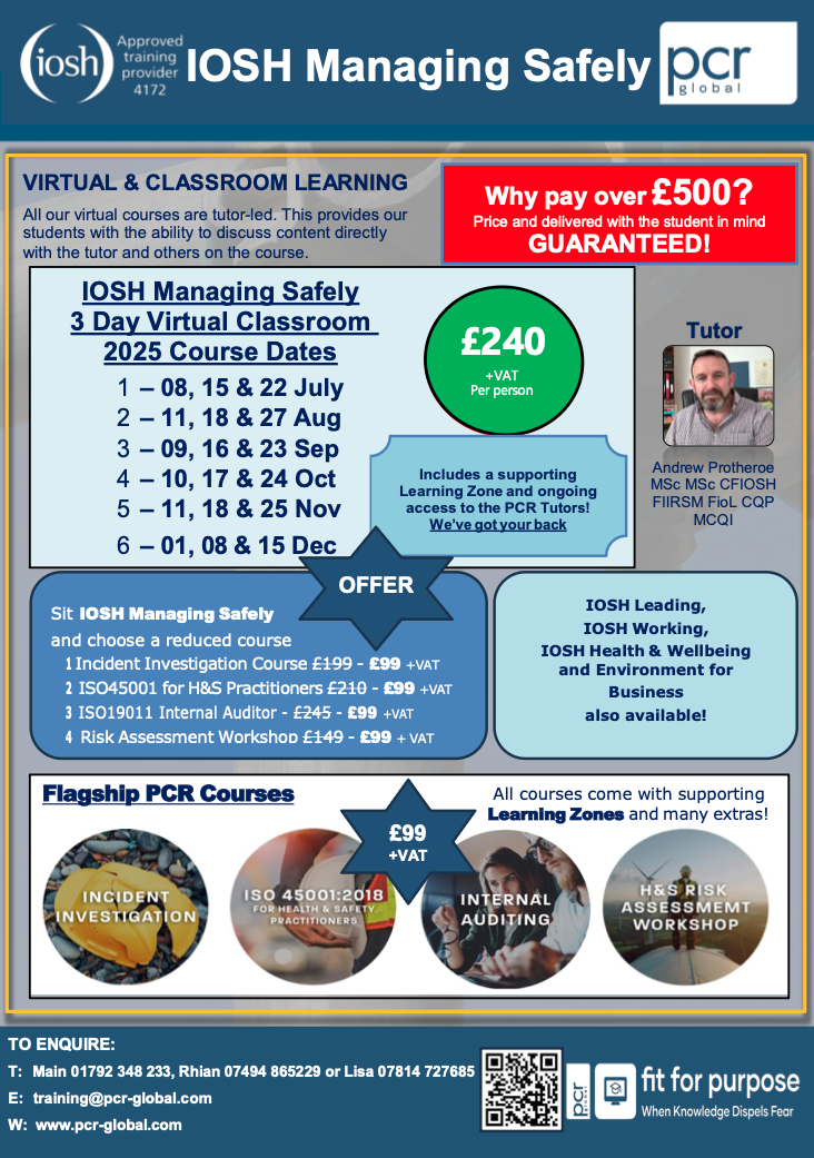 PCR Global | IOSH Courses