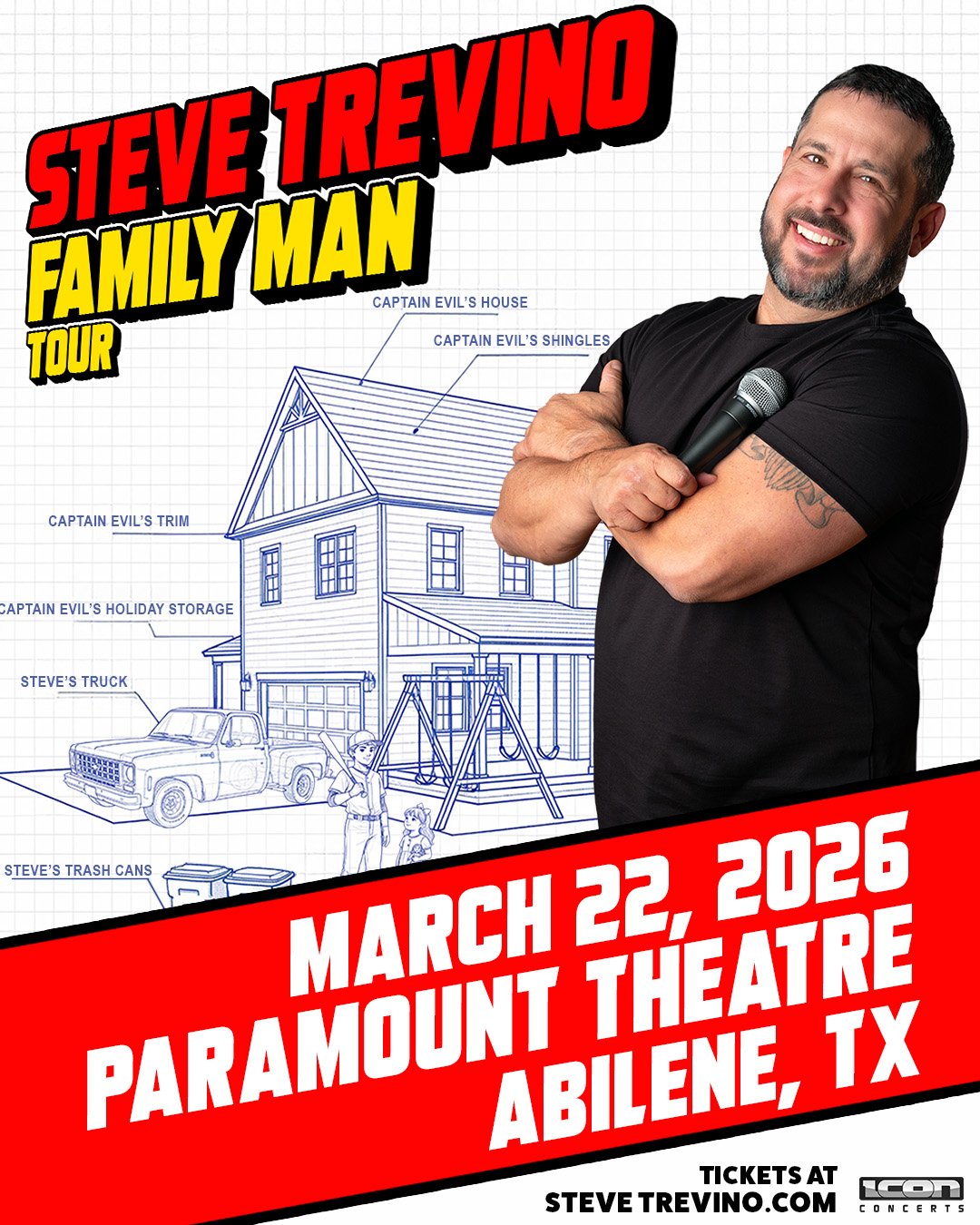 STEVE TREVINO FAMILY MAN TOUR — The Historic Paramount Theatre