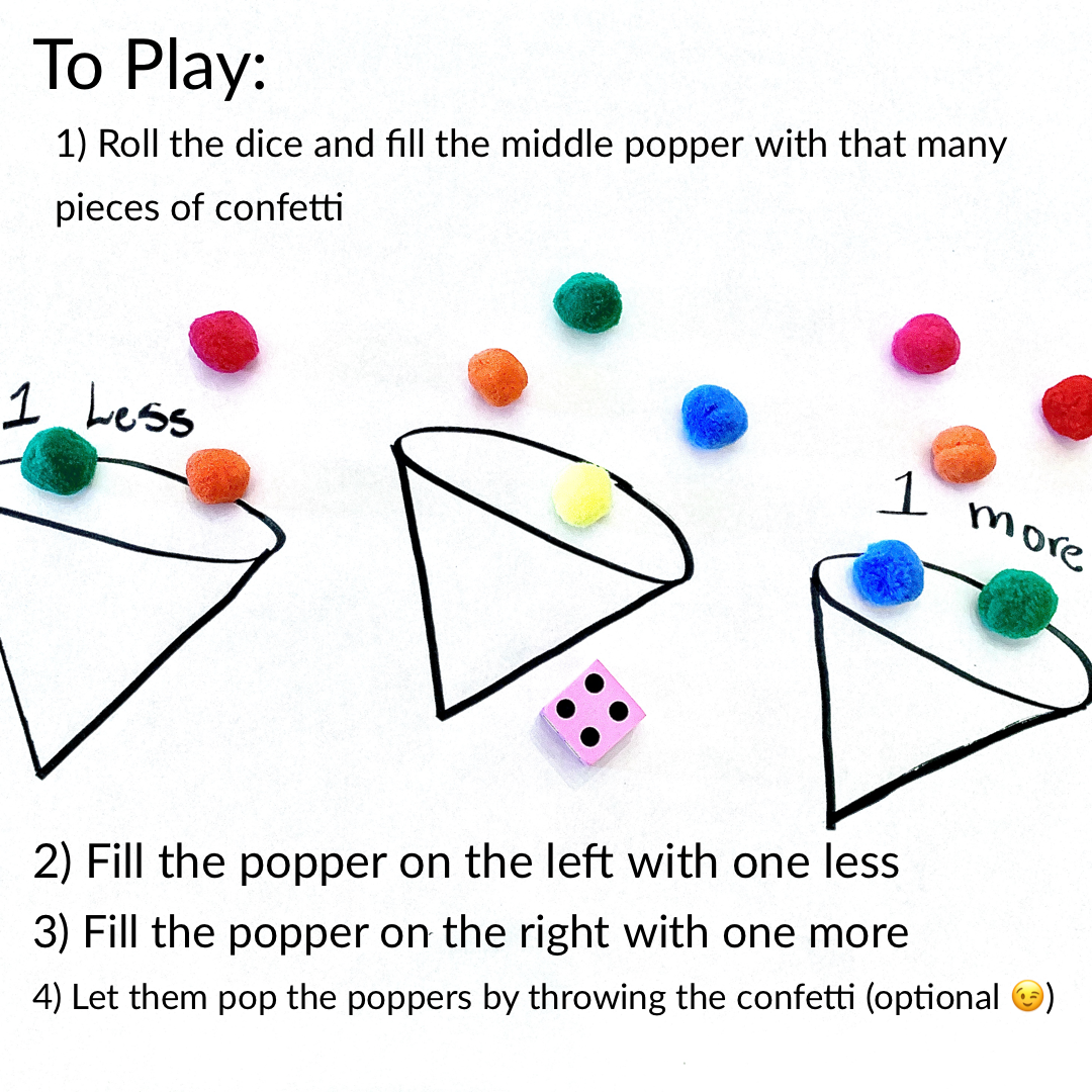 New Year's Confetti Poppers — Counting With Kids | Early Math Help