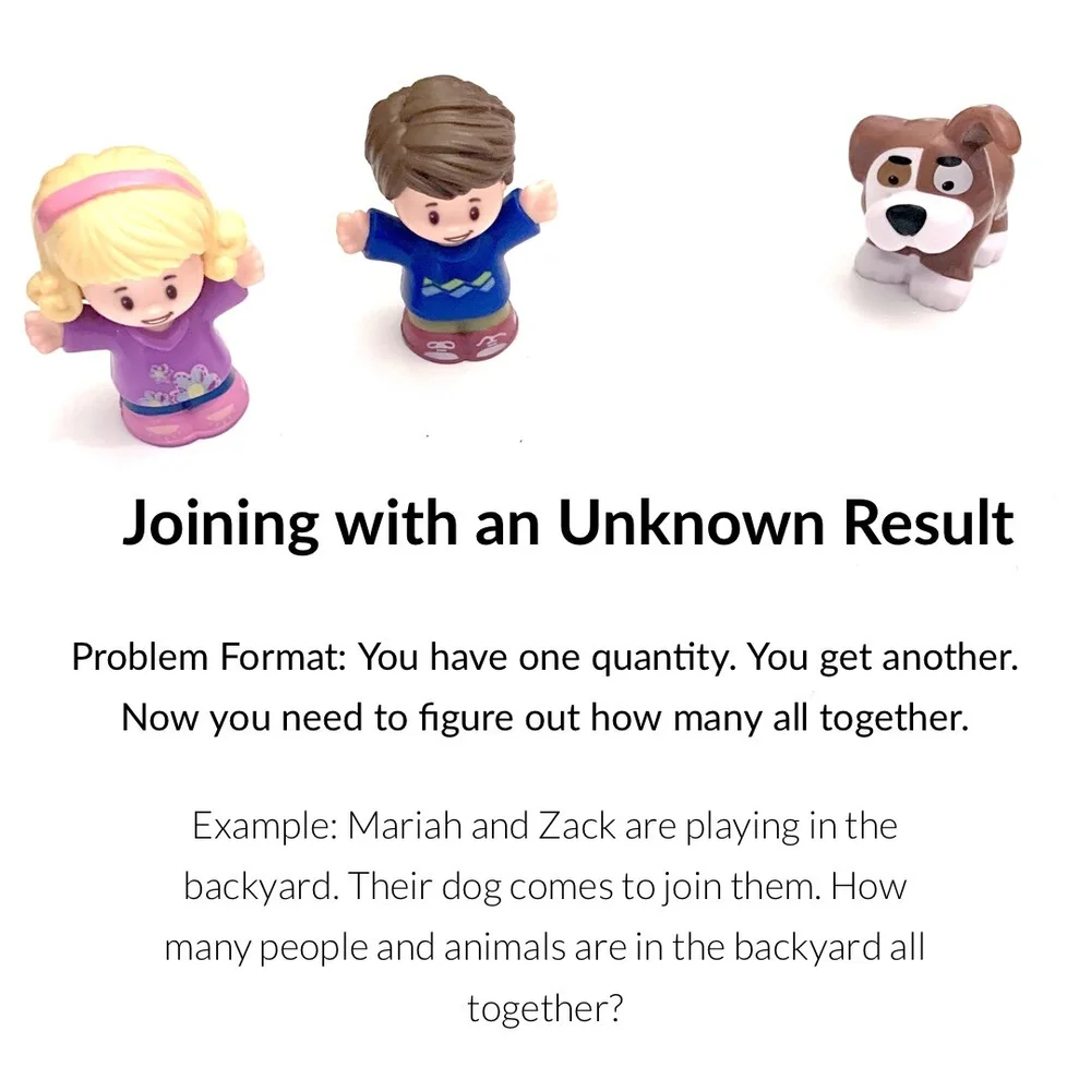 Number Stories: Joining & Separating — Counting With Kids | Early Math Help