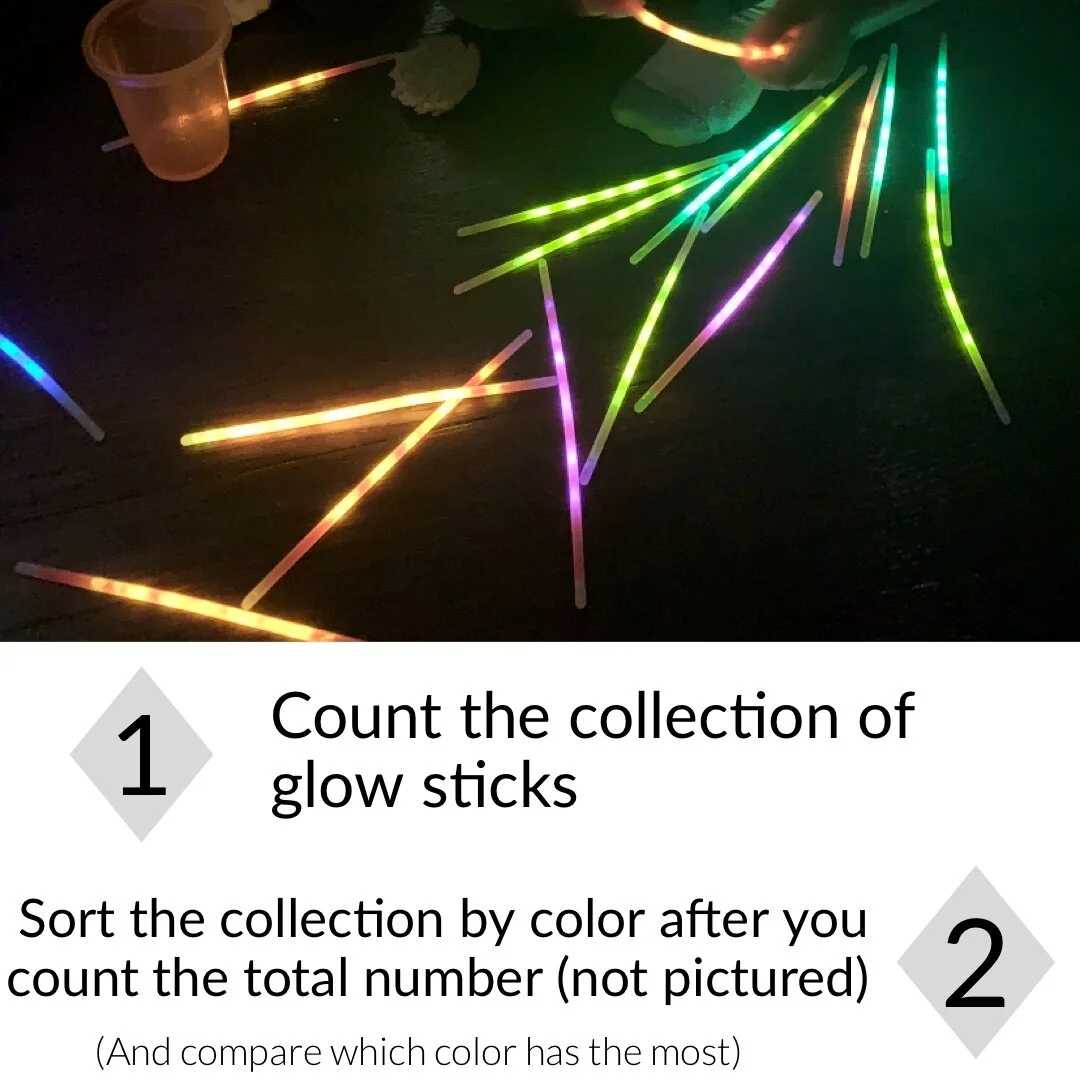 5 Ways to Use Glow Sticks for Math — Counting With Kids | Early Math Help