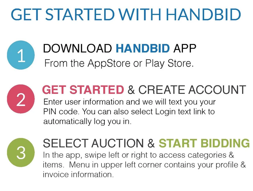 Handbid Guide — SJS CADILLAC DINNER