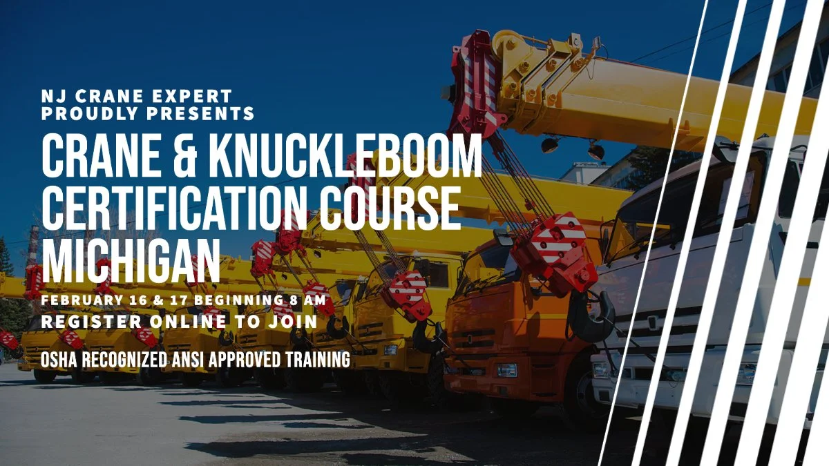 NJ Crane Expert - Michigan NCCER Crane Certification Course