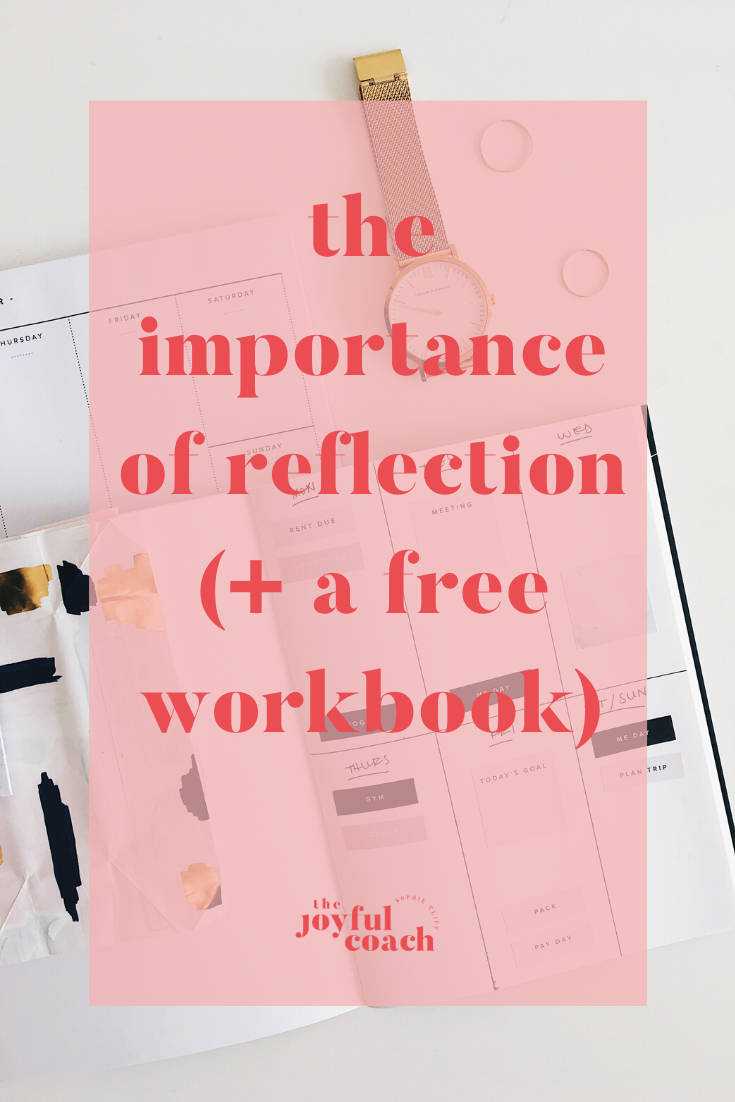 The importance of reflection (+ a free workbook) — Sophie Cliff