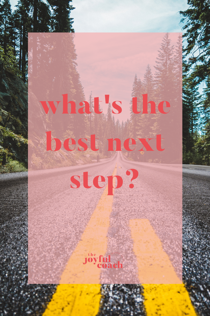 What's the best next step? — Sophie Cliff