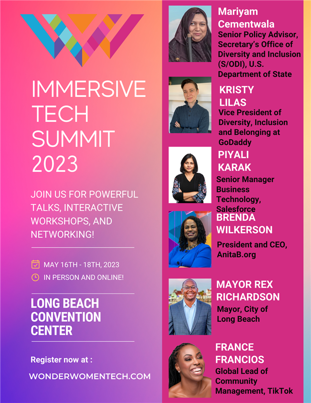 Wonder Women Tech Immersive Summit & Cultural Celebration — Take The Lead