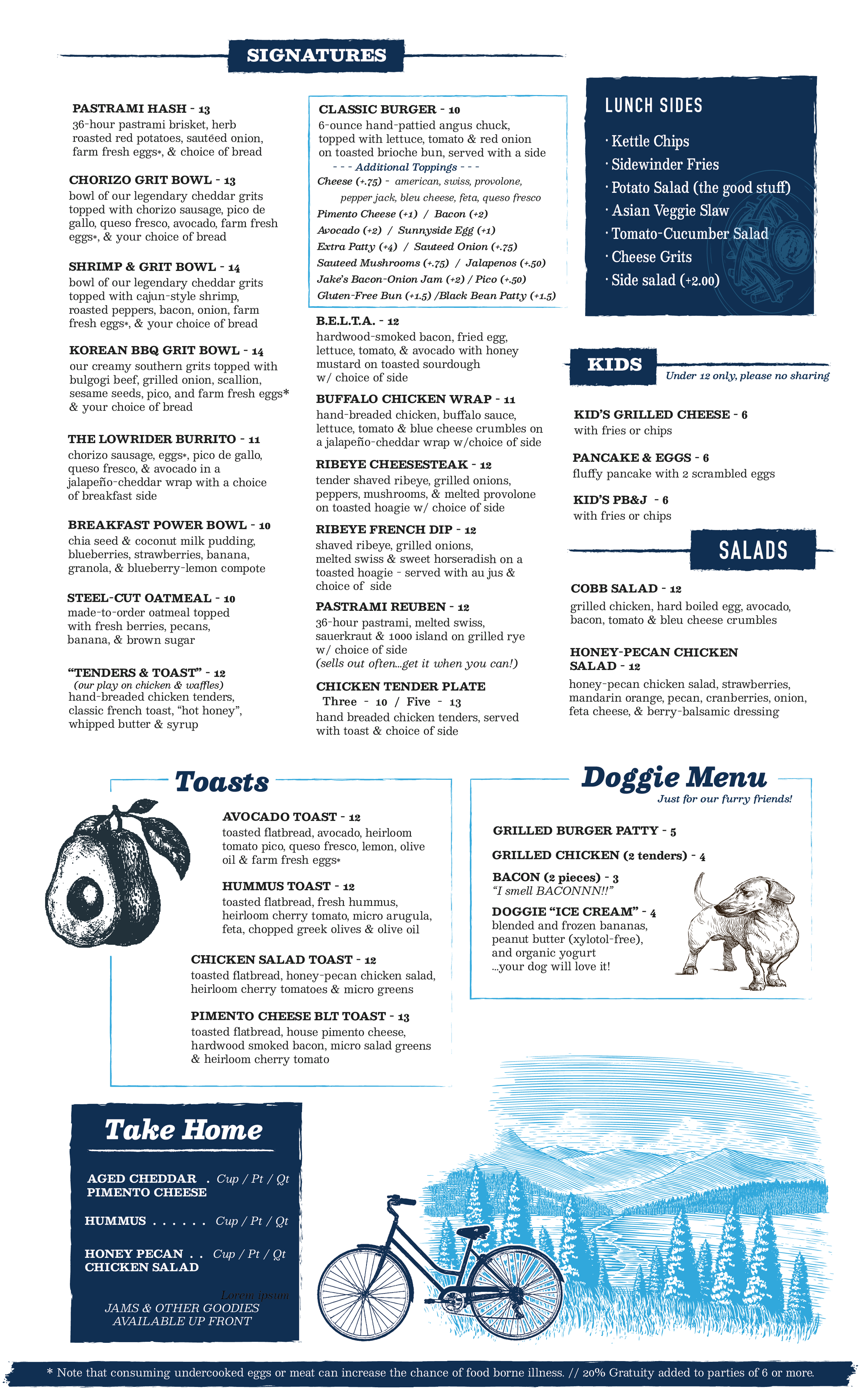 Menu — Blue Bike Cafe