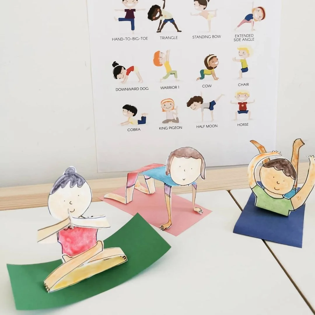 兒童瑜珈YOGA遊戲！跟著Joy一起用瑜珈美勞帶小朋友活動肢體（免費下載）