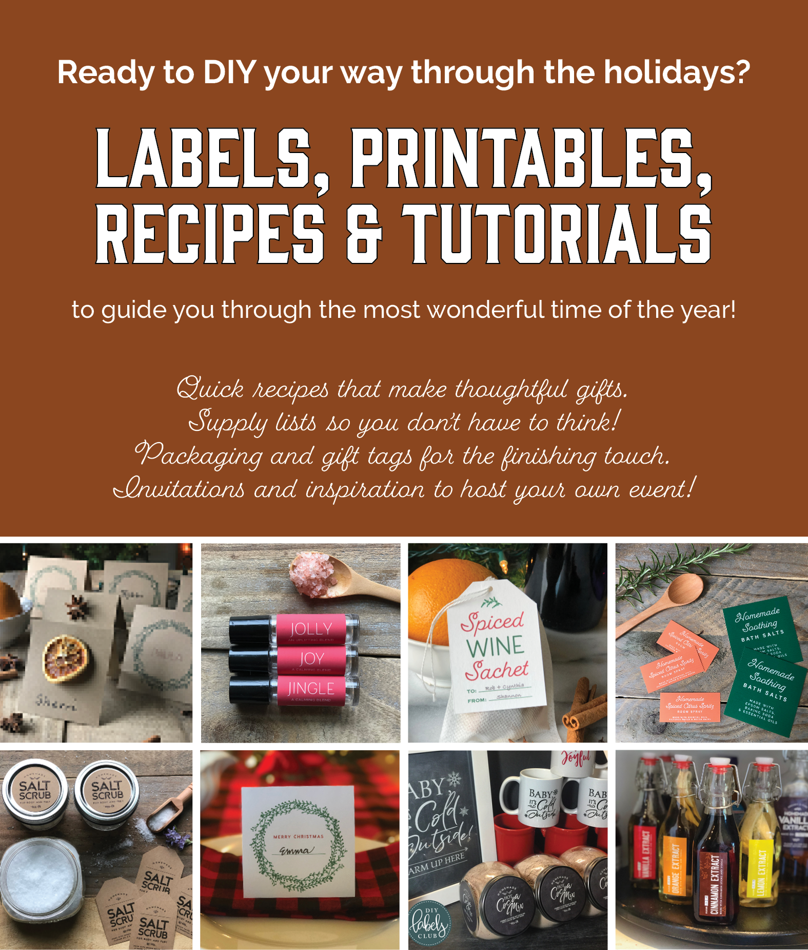 Fall & Holiday Labels Bundle — DIY Labels Club