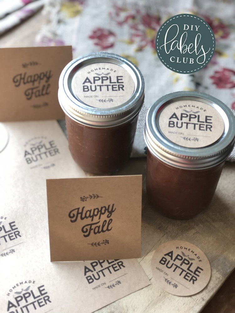 Fall Recipe: Crock Pot Apple Butter with Printable Labels — DIY Labels Club