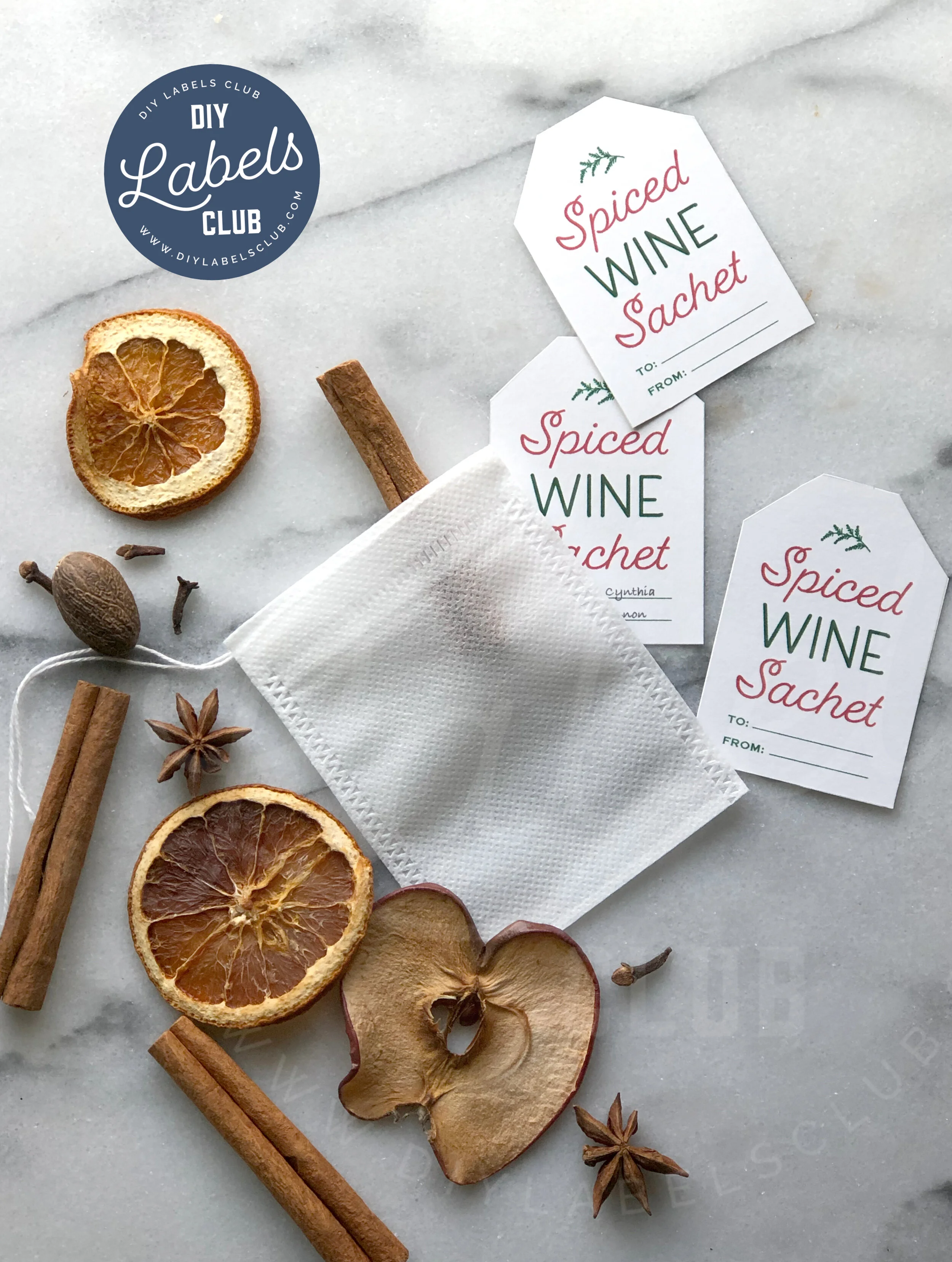 Spiced Wine Sachets — DIY Labels Club