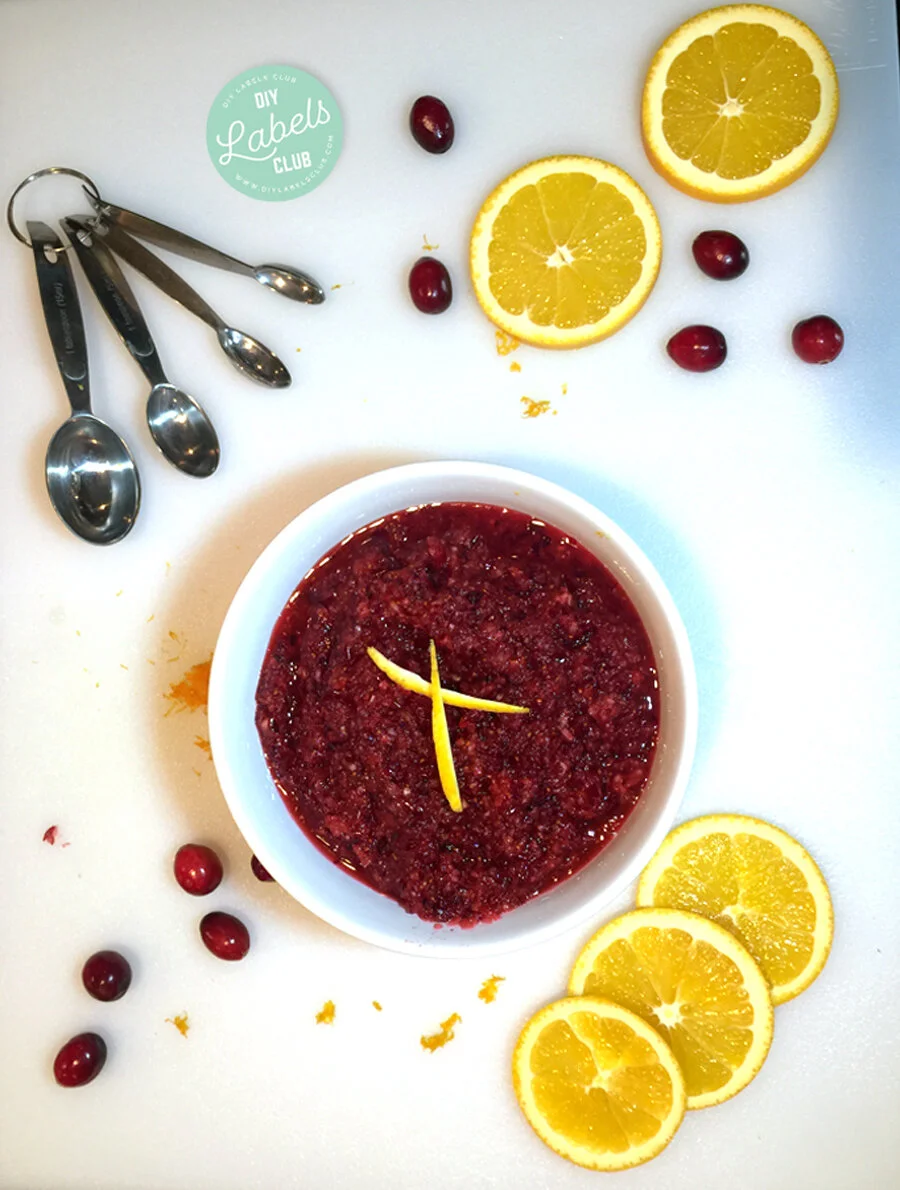 Fresh Cranberry Relish with 3 ingredients! — DIY Labels Club