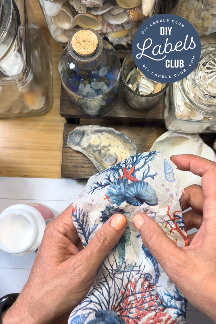 How to Decoupage Oyster Shells: DIY Ornaments, Ring Dishes & More ...