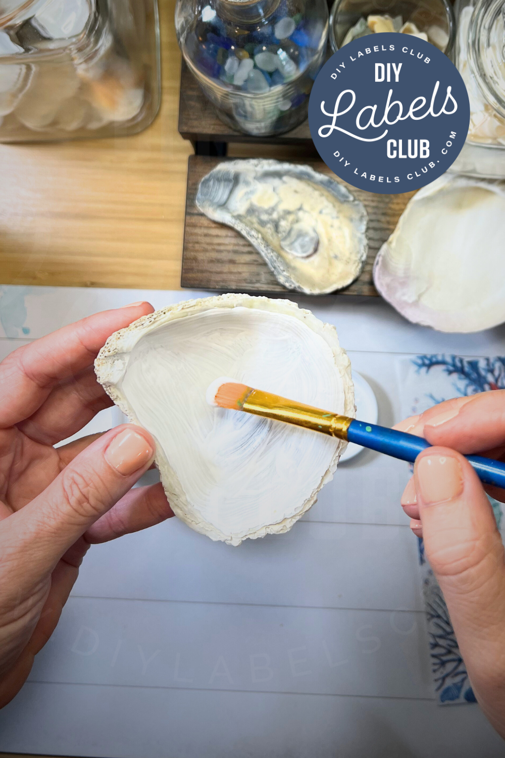 How to Decoupage Oyster Shells: DIY Ornaments, Ring Dishes & More ...