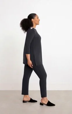 Sympli Underline Boat Neck Graphite 23187 SIZE 10 — The Touchmark Shop