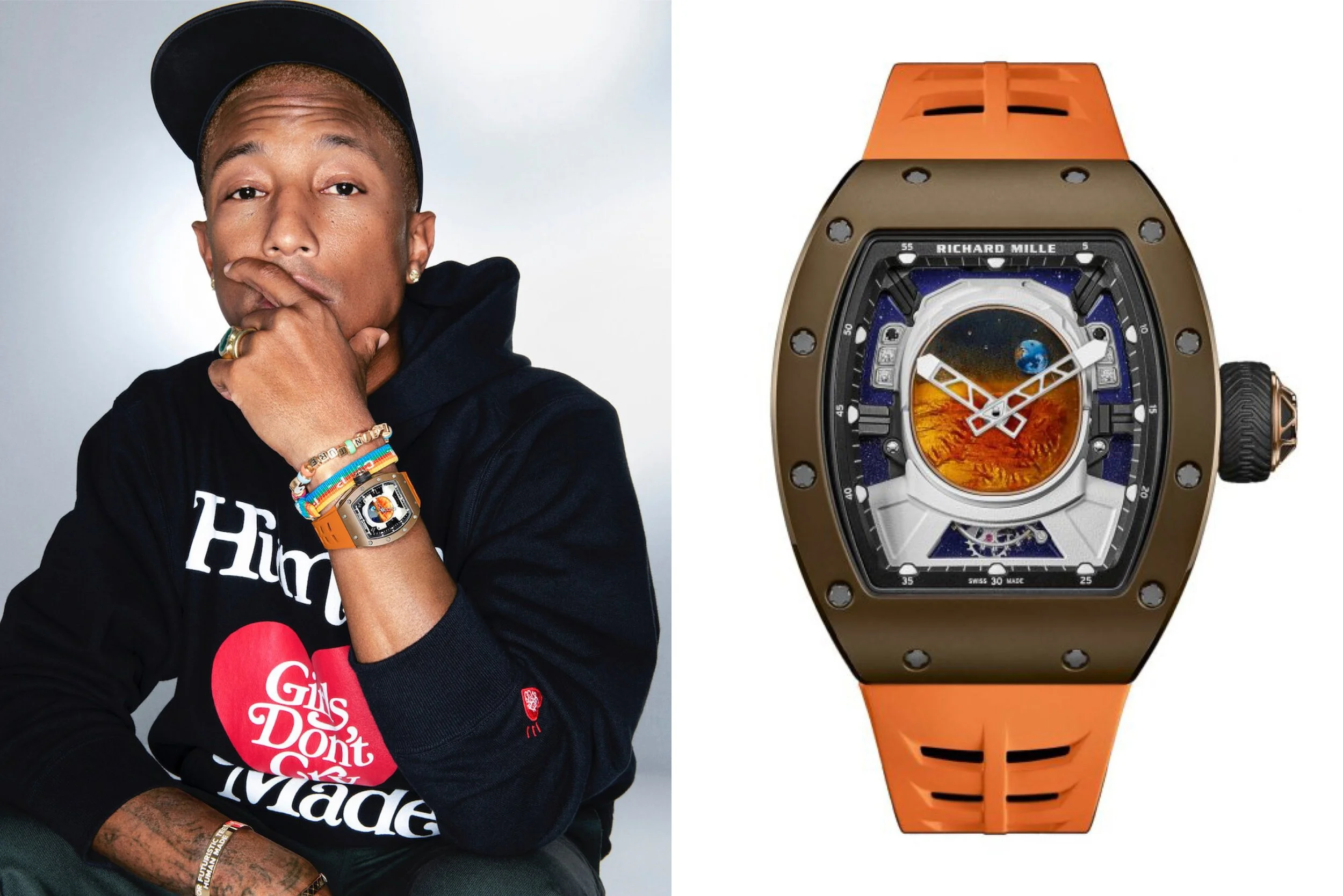 Pharrell Williams' Watch Collection Including Multiple Richard Milles